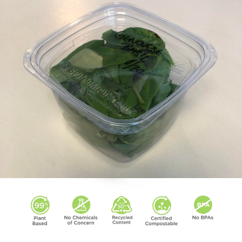 16 oz Compostable Microgreen/Herb Container w/ Lid (75 pack) – Babylon ...